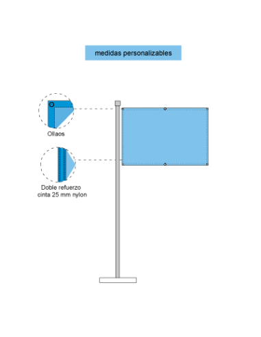 Bandera Personalizada 100 x 150 cm