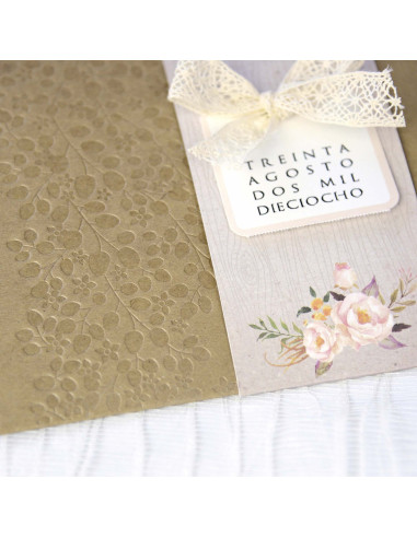 Invitación de Boda con Lacito